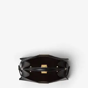Fendi Peekaboo® Iseeu Small Black Leather Bag Embroidered With Sequins